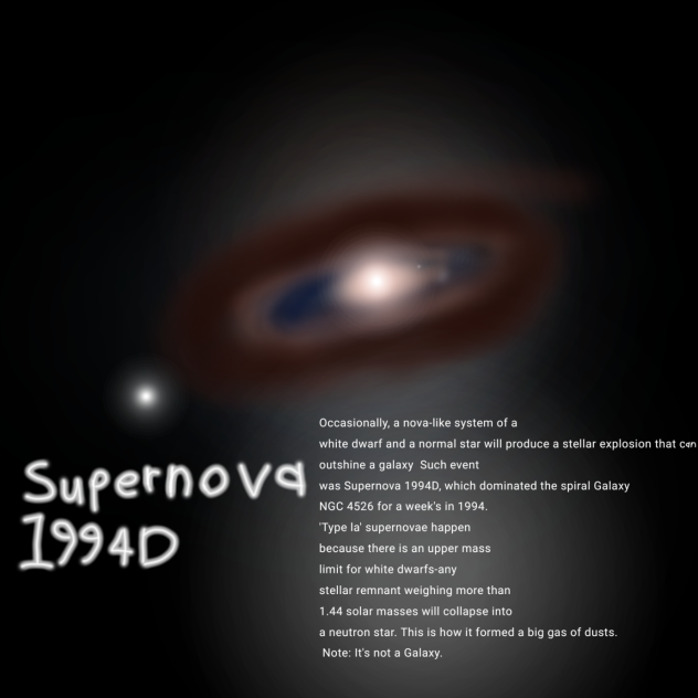Supernova 1994D - ibisPaint