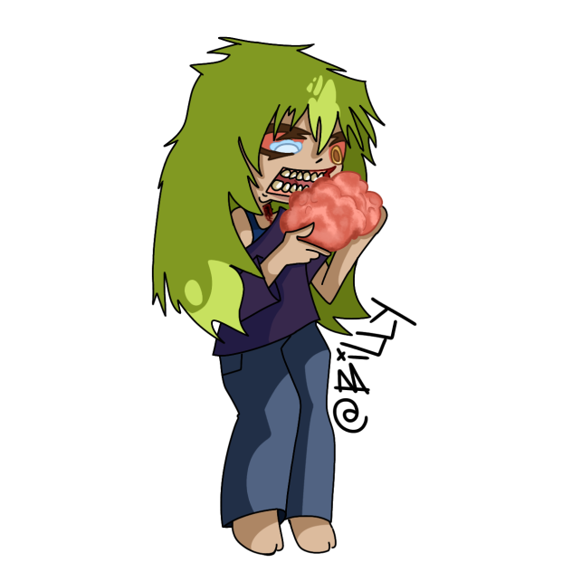 zombie girl - ibisPaint