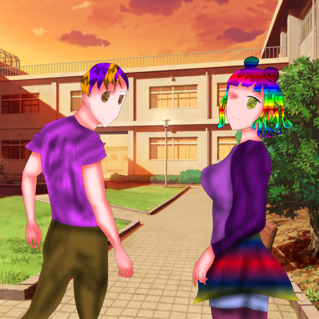 Walk with siblings - ibisPaint