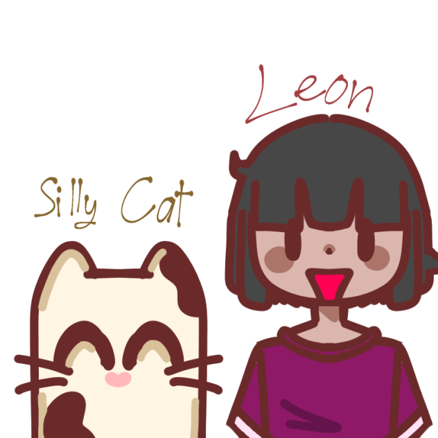 Mèo Ngốc và Leon - ibisPaint