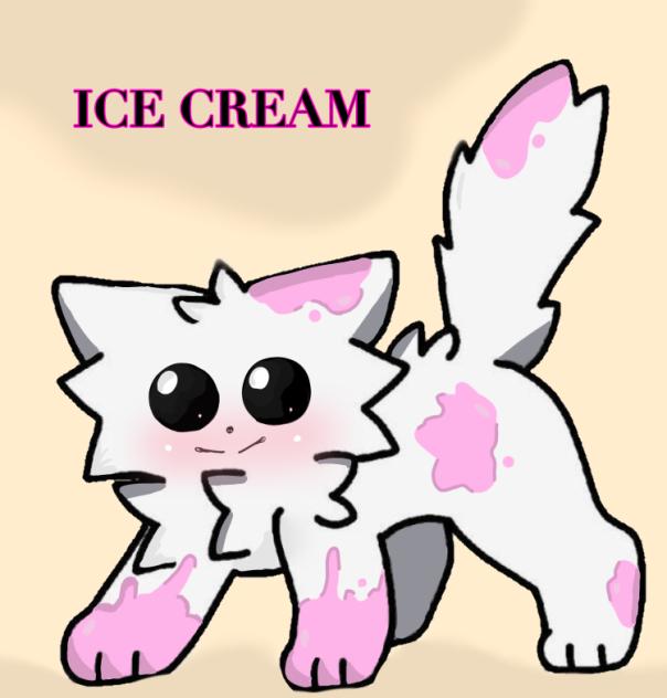 Ice cream cat - ibisPaint
