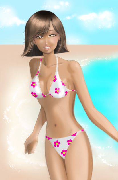 Gili's beach before earthquake - ibisPaint