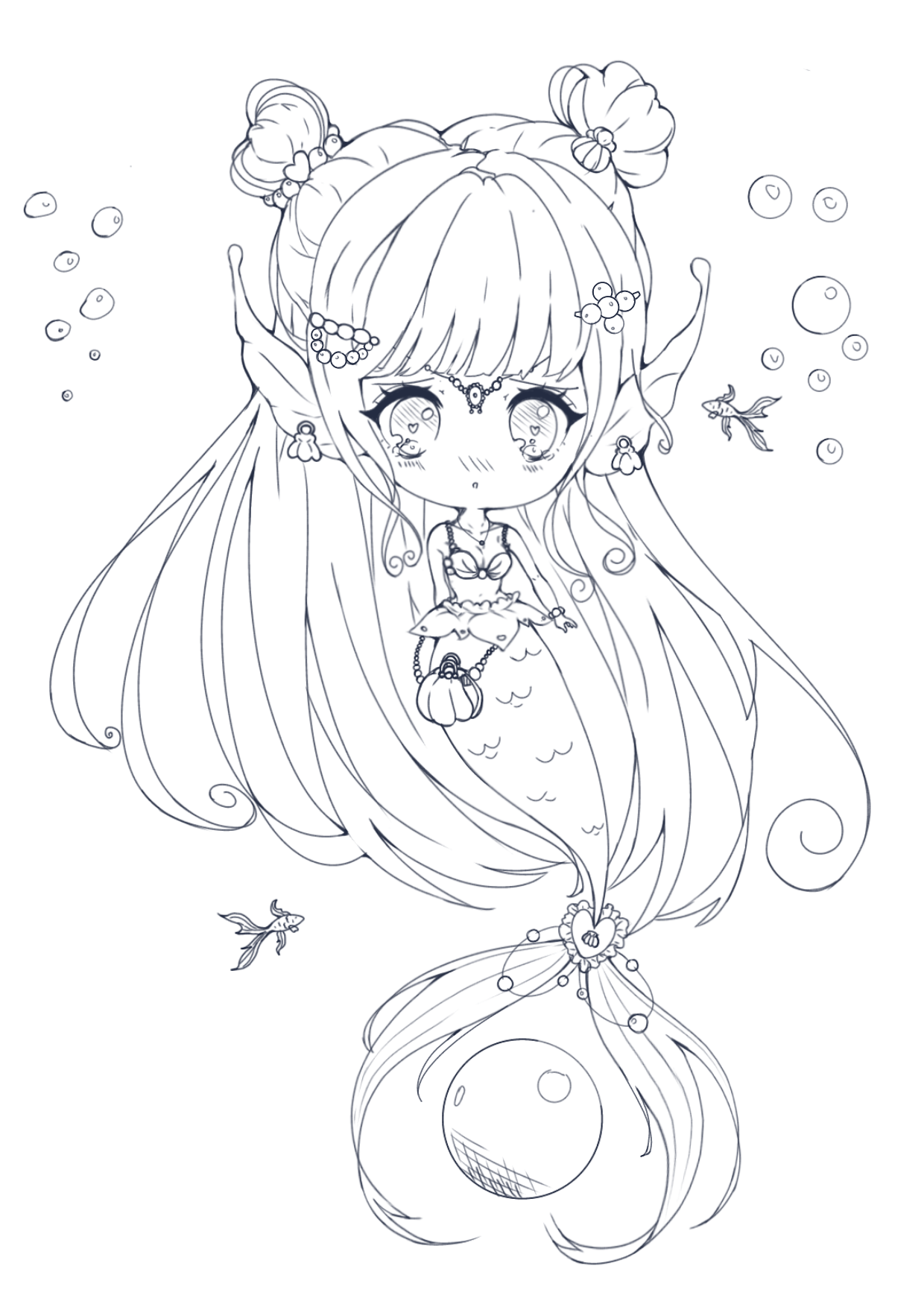 chibi mermaid#1 - ibisPaint