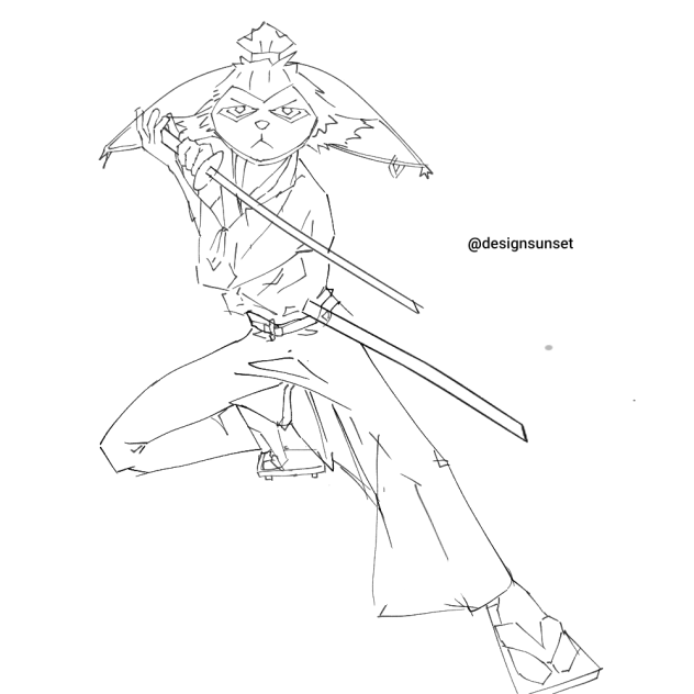 Samurai momo - ibisPaint