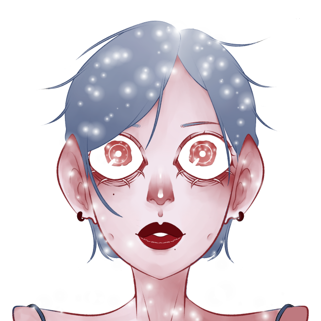 pink blue girl - ibisPaint