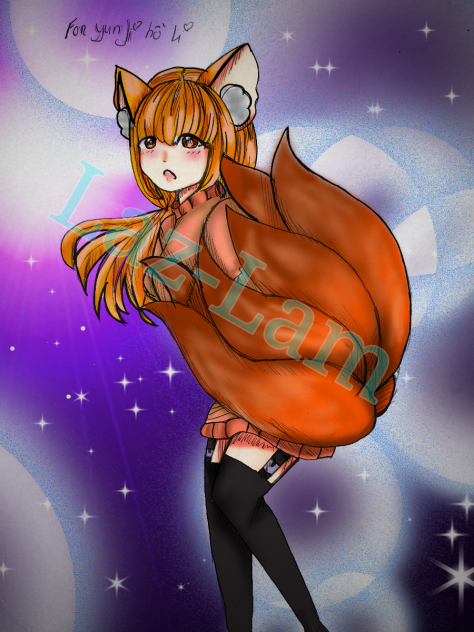 chuyên mục fanart #1 Hồ Ly Yunij (mô tả) - ibisPaint