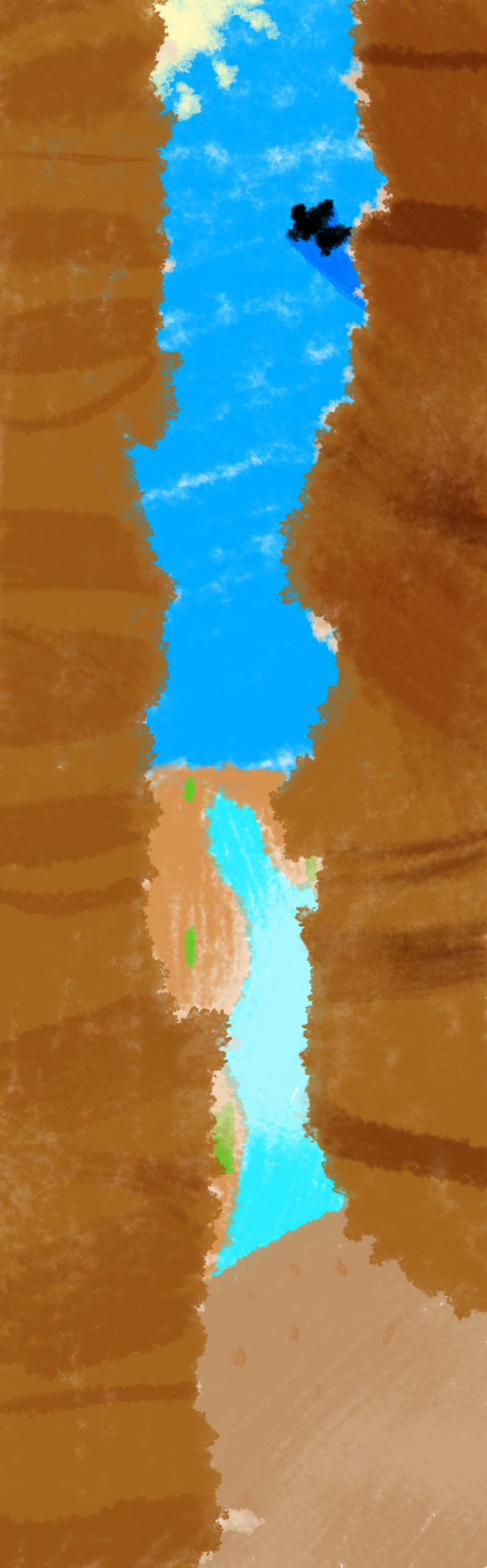 Inside the canyon walls - ibisPaint
