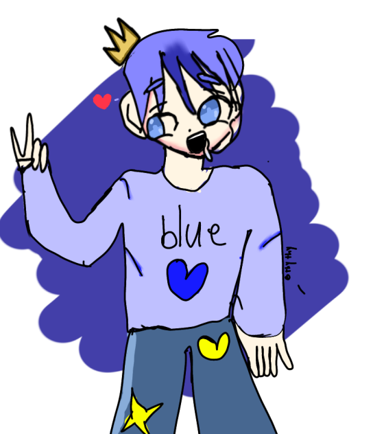 Blue as human - ibisPaint