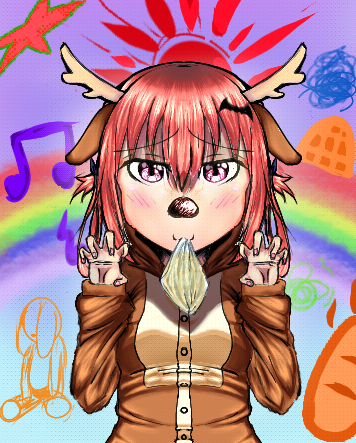 Reindeer Satania(colored version) - ibisPaint