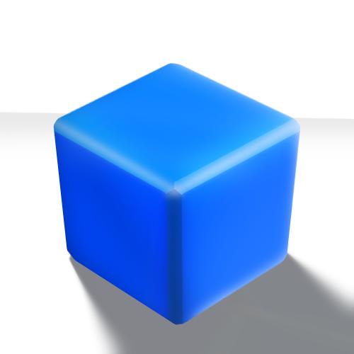 Glossy cube - ibisPaint