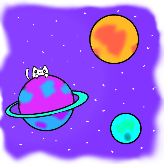 galaxy cat - ibisPaint