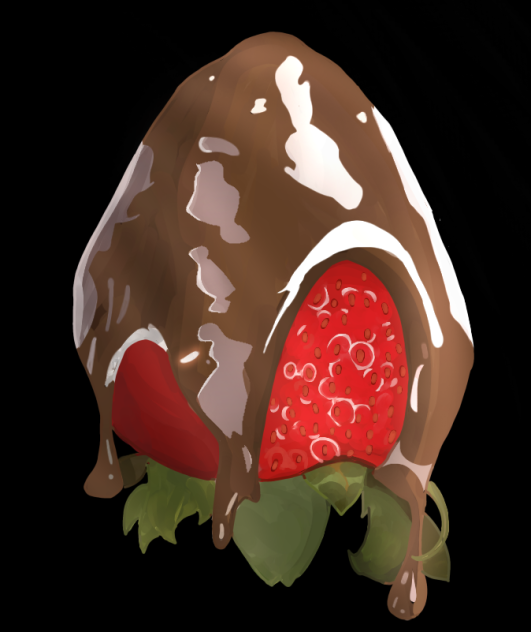 Strawberry chocolate dip 🍫 - ibisPaint