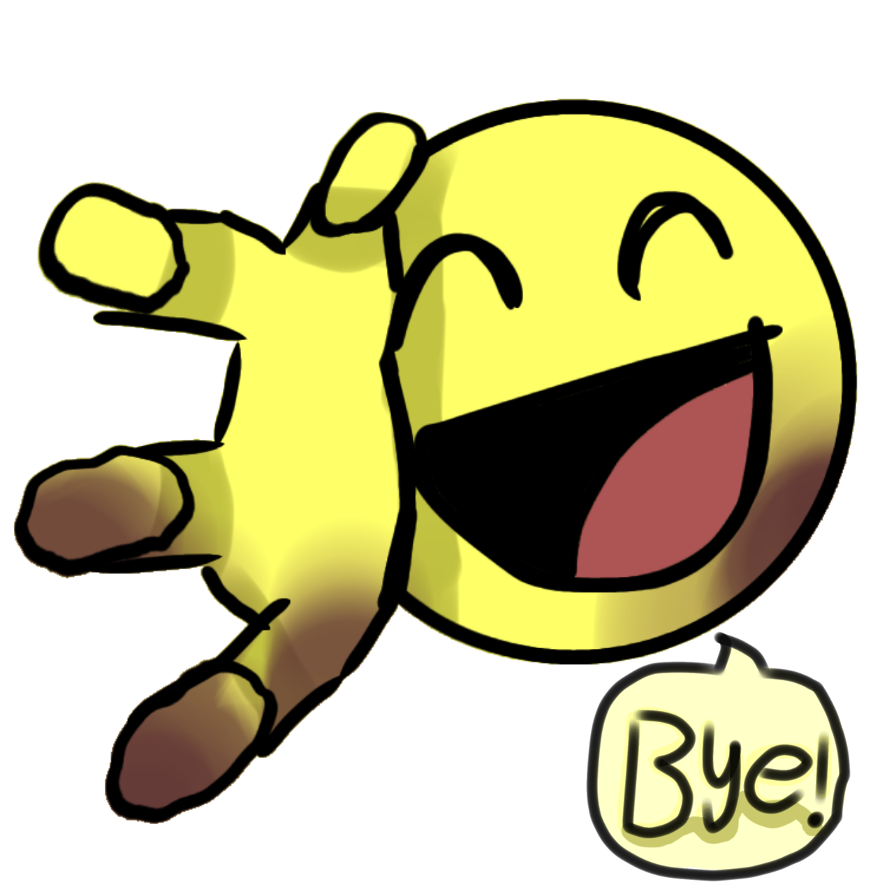 reaching through the screen emoji - ibisPaint