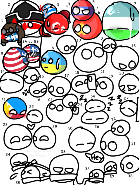 country balls collab !! - ibisPaint