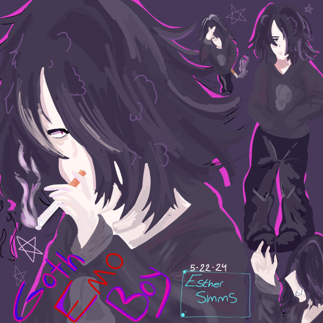 Goth Emo Boy - ibisPaint