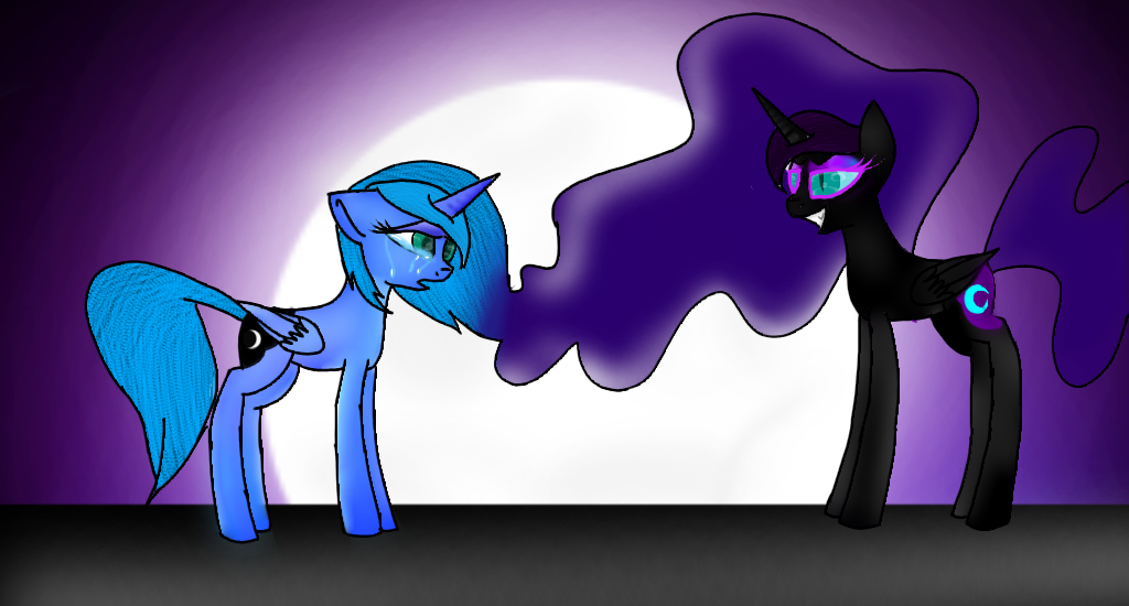 Luna and NightMare Moon - ibisPaint