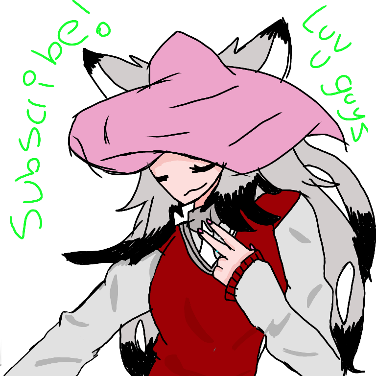 random girl in pink hat thingy lol XD - ibisPaint