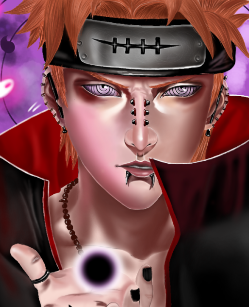 Pain Tendo (Akatsuki) - Naruto fanart - ibisPaint