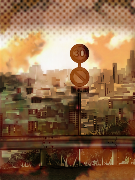 City Evening View - ibisPaint