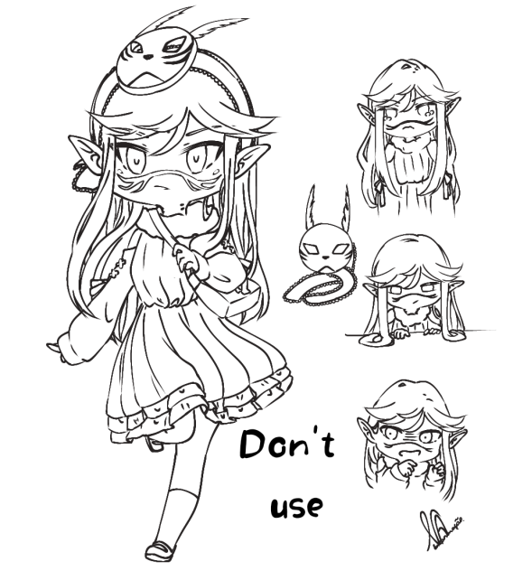 Marv'illin chibi reference - ibisPaint