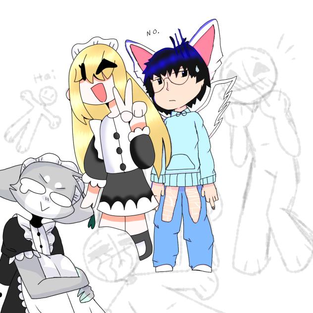 yeah, idk (maid collab, ig) - ibisPaint