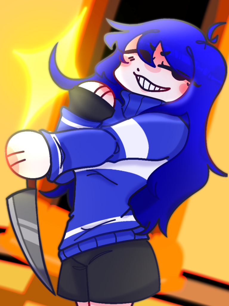 My oc playing undertale! - ibisPaint