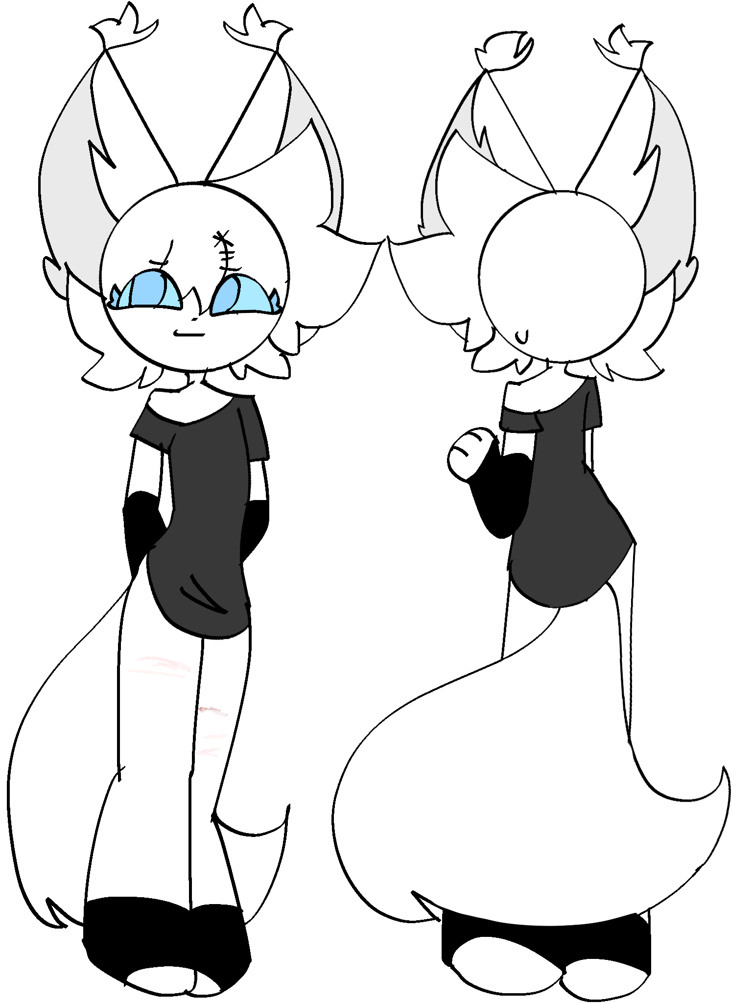 Back view and front view of my oc - ibisPaint