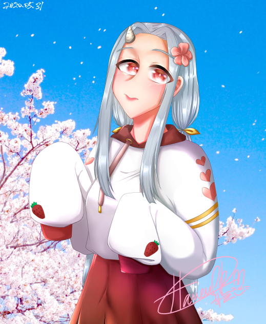 Eri in spring🌸 - ibisPaint