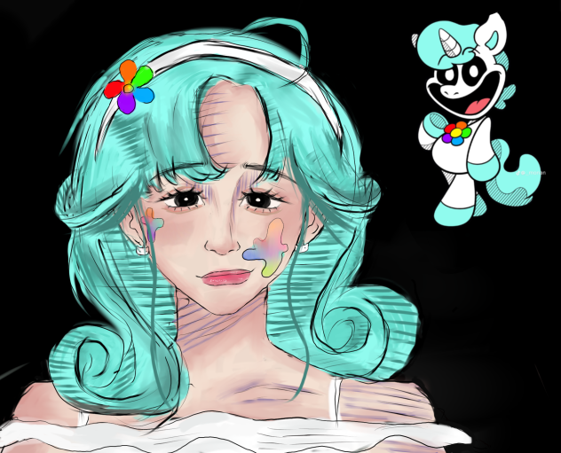 craftycorn as a human - ibisPaint