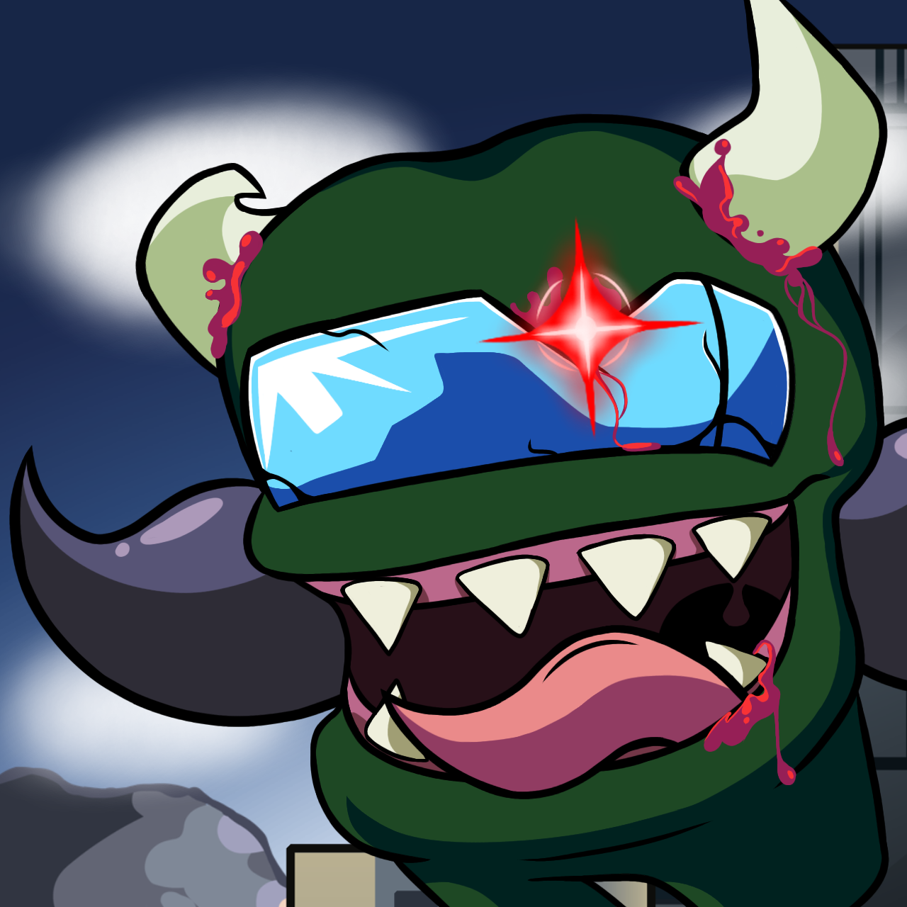 Green Parasite [Vs Impostor V4] - ibisPaint