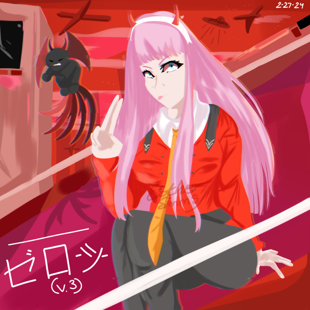 [𝓡𝓮𝓶𝓪𝓴𝓮] - Zero Two (3) - ibisPaint