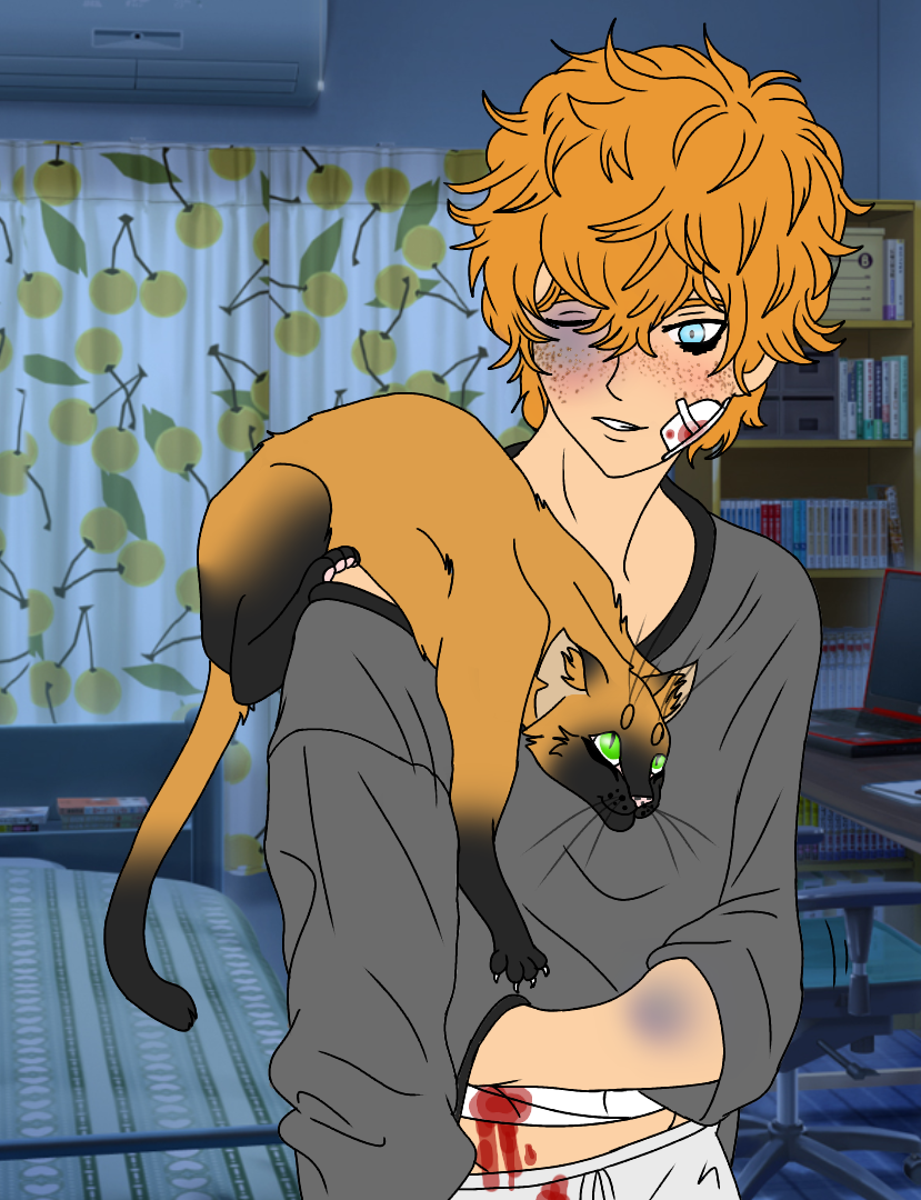 Stephen & Mystic at night - ibisPaint