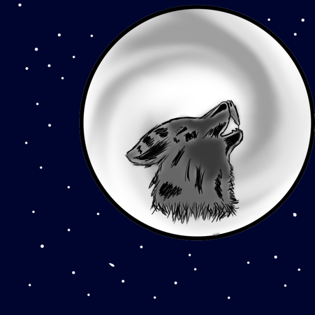wolf howling - ibisPaint