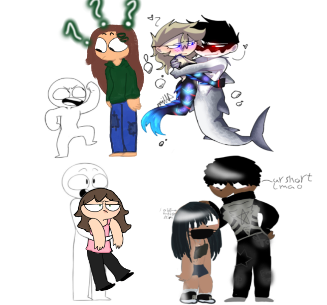 Big bean and smol bean colabababa - ibisPaint