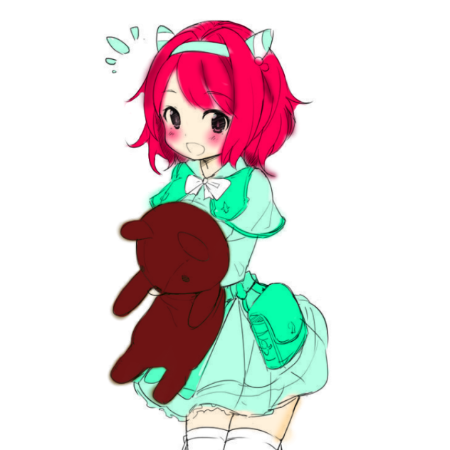 just a red haired girl - ibisPaint