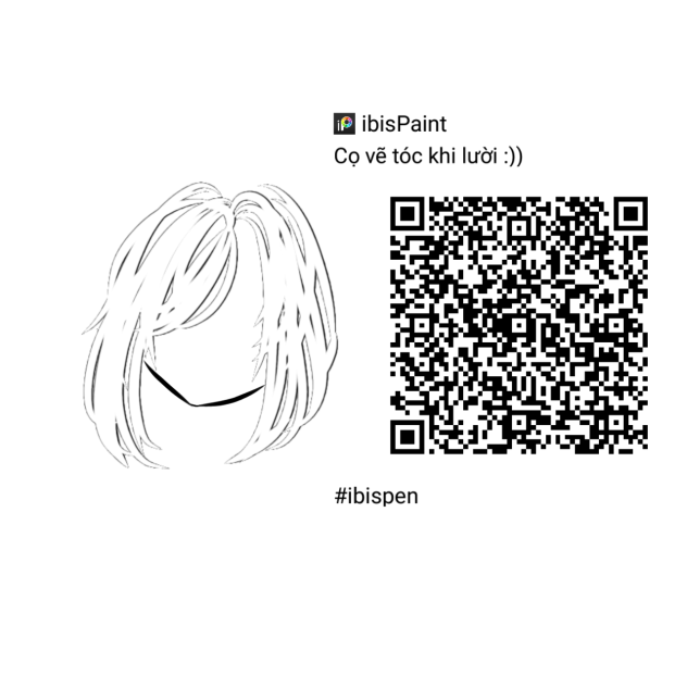 Cọ vẽ tóc cho những ai lười tỉa tóc =D - ibisPaint