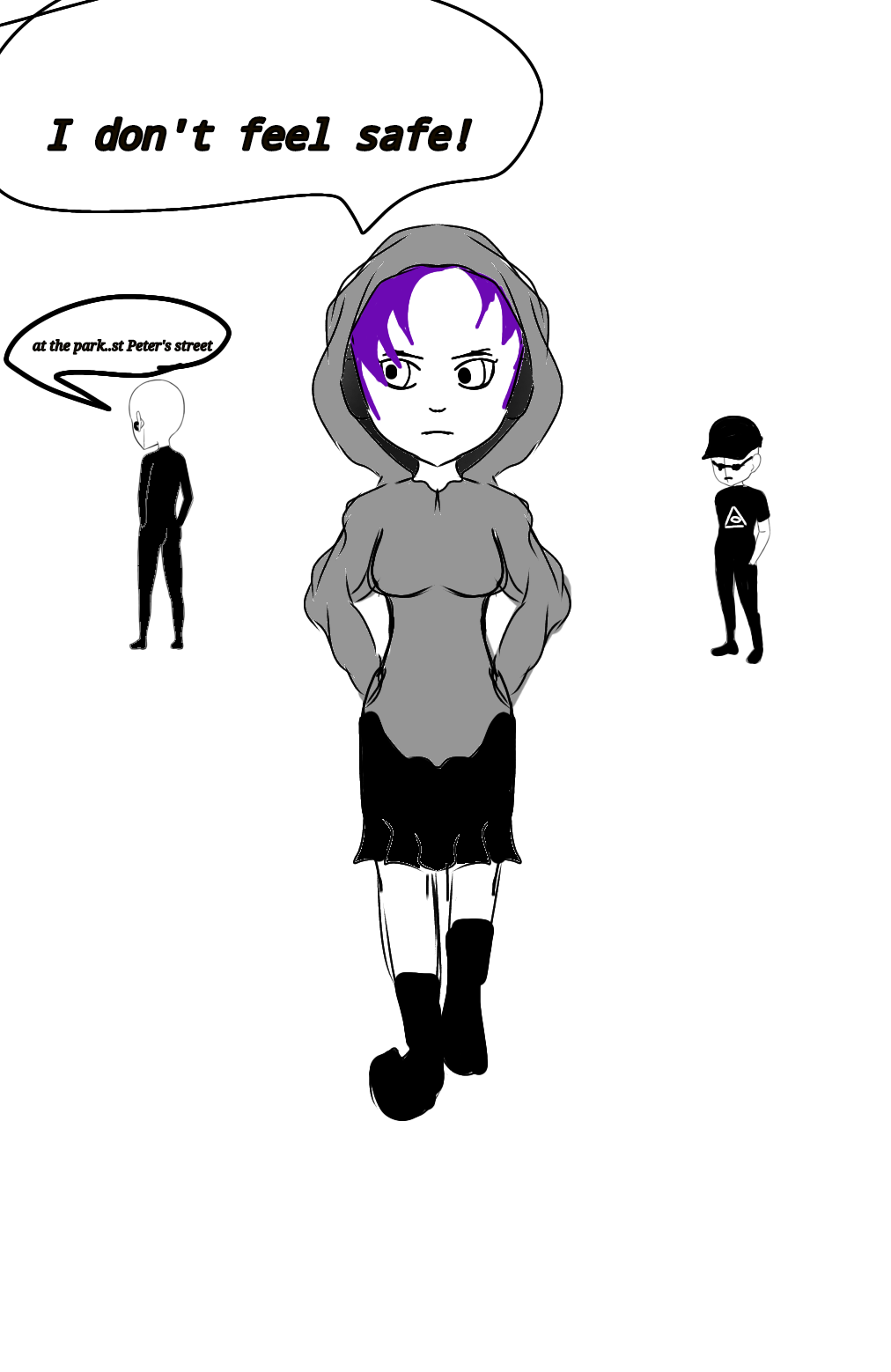 someone is watching me.its my anxiety 🎵 - ibisPaint