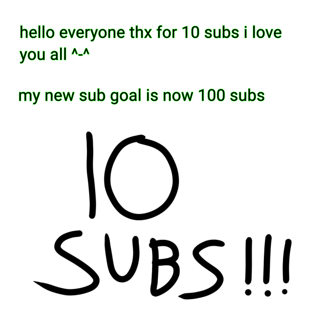 10 Subs Yay - ibisPaint