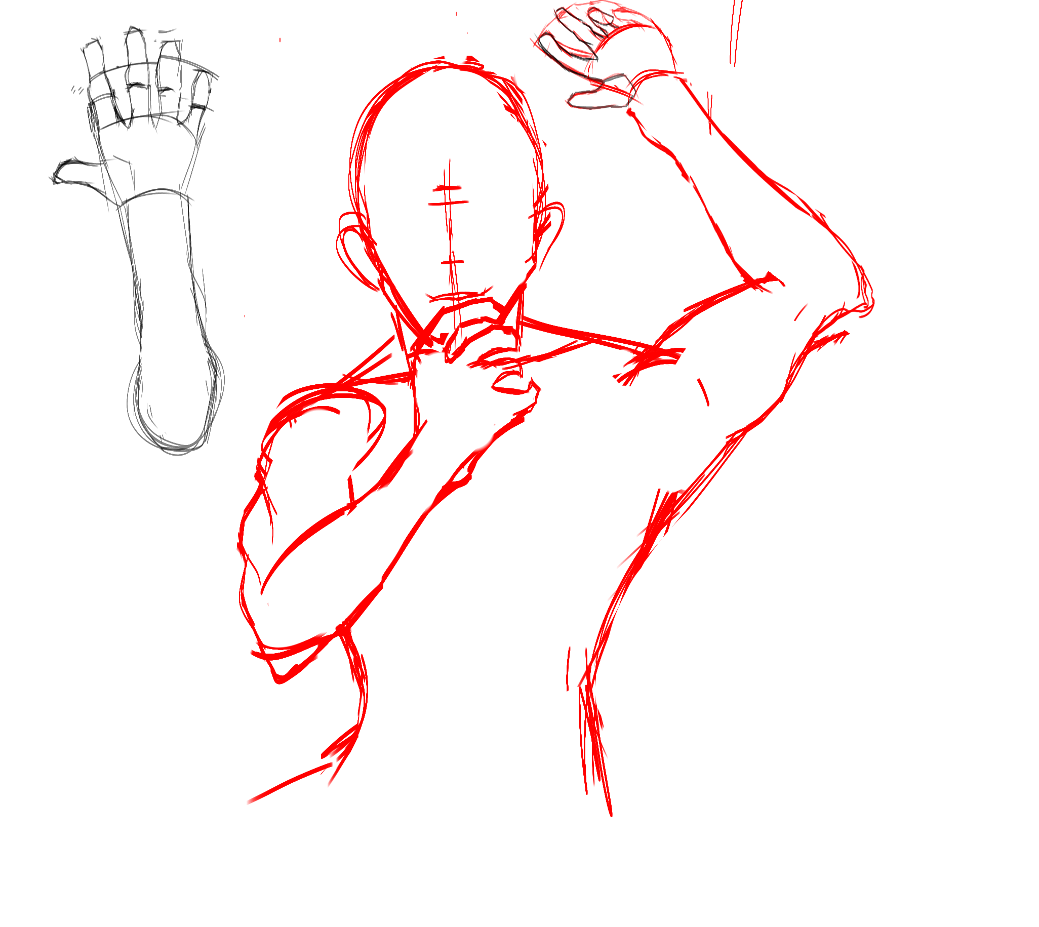 idk if the right arm is small or not - ibisPaint