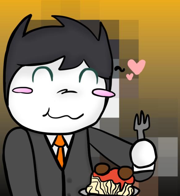 Don Sweeney eats pasta - ibisPaint