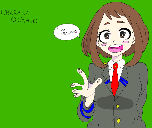 Ochako Uraraka drawing - ibisPaint