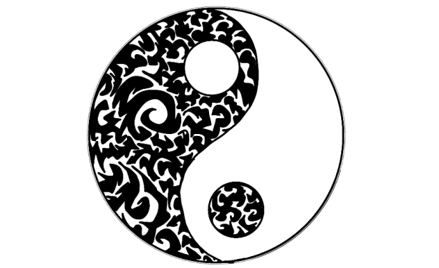 Abstract ying yang - ibisPaint