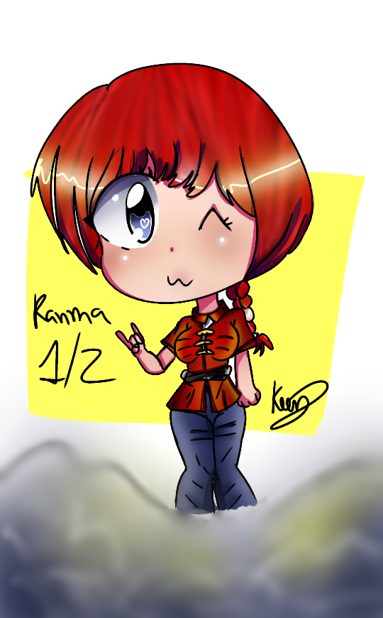 Un dibujo chibi de ranma - ibisPaint