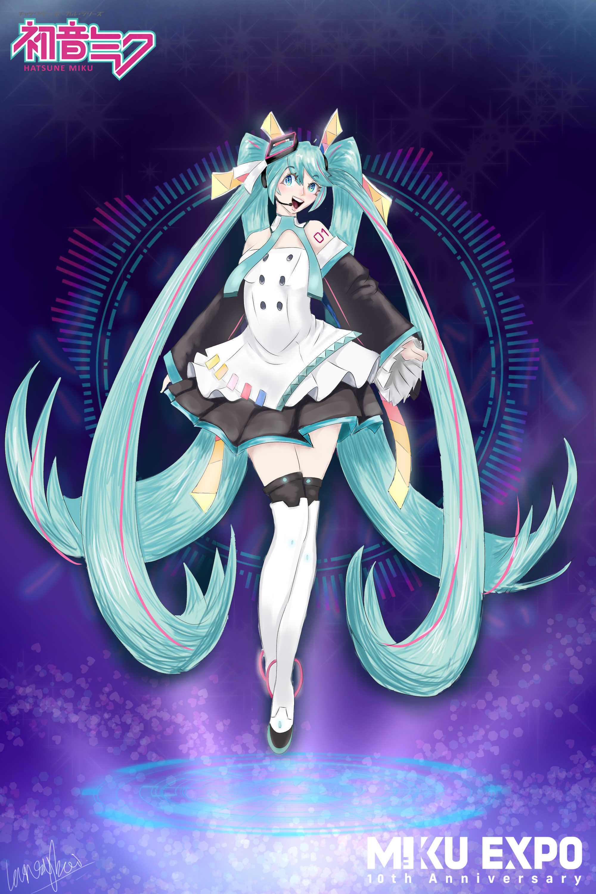 Intergalactic bound miku - ibisPaint