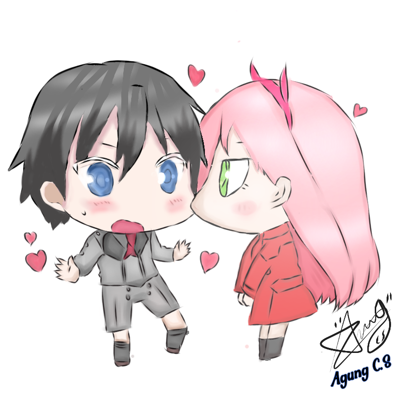Zero Two X Hiro Chibiii - ibisPaint