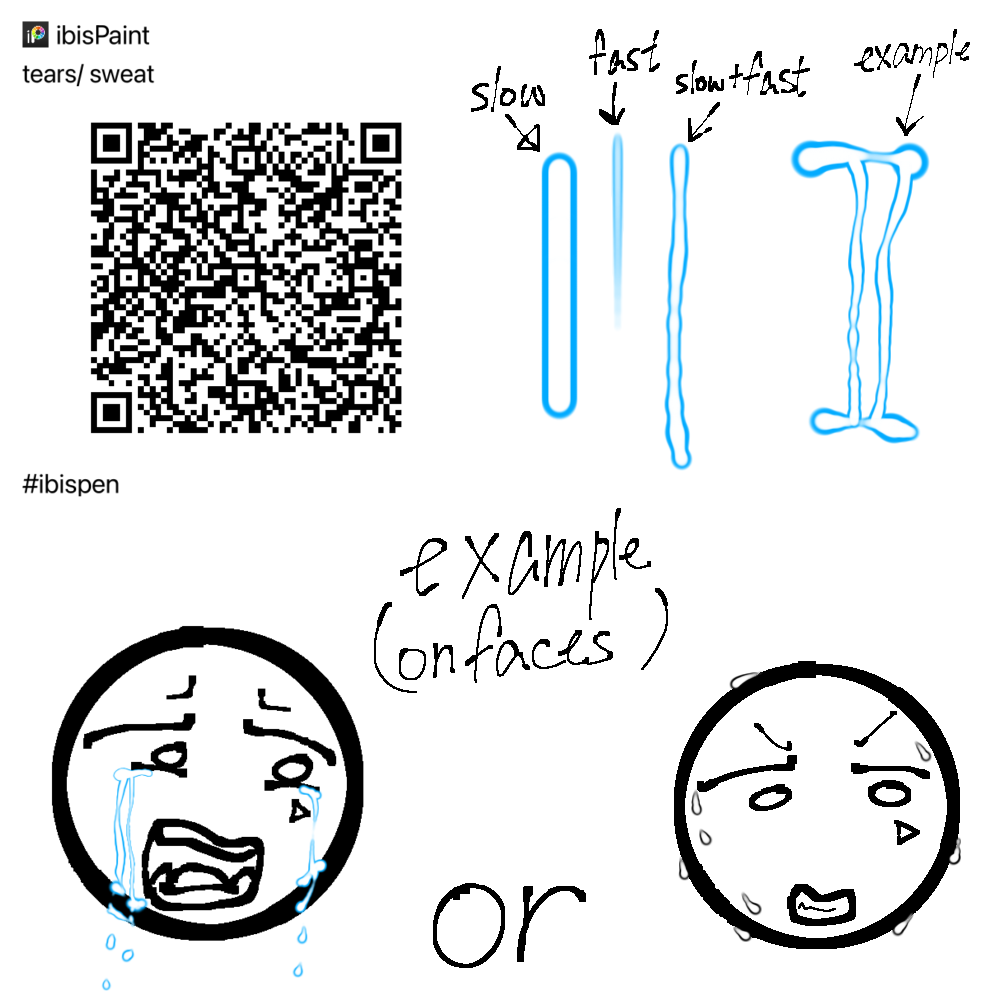 brush for tears or sweat - ibisPaint