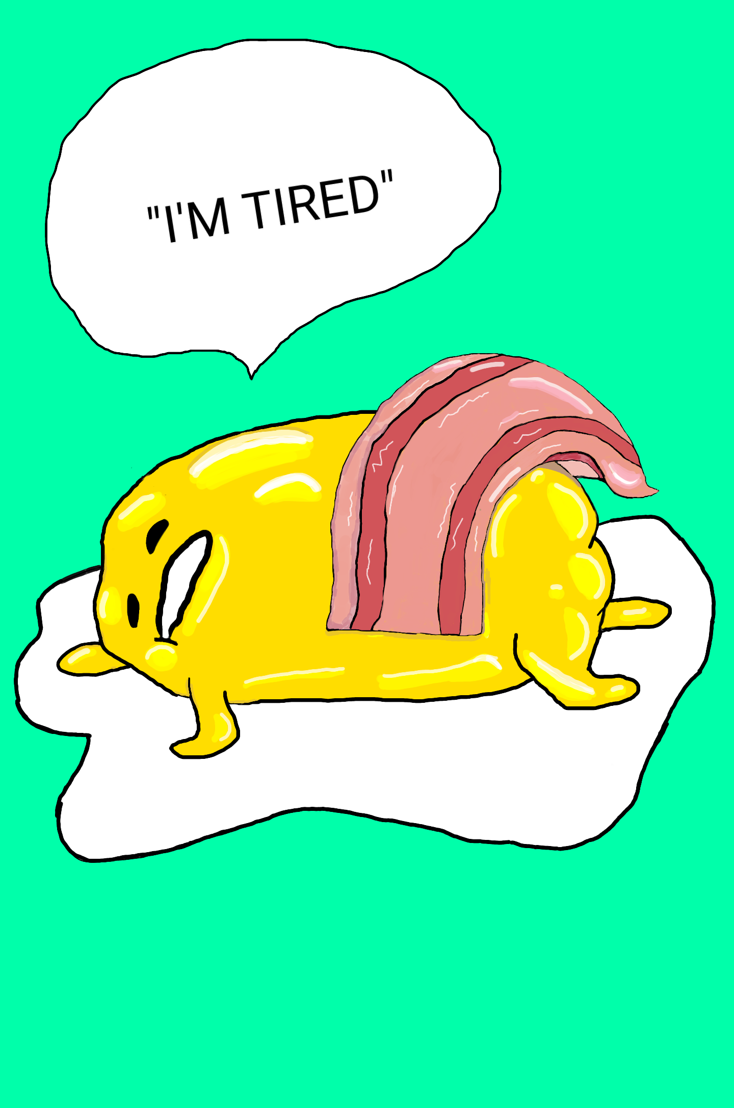 Gudetama sleeping - ibisPaint