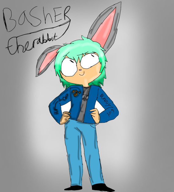 basher the rabbit - ibisPaint