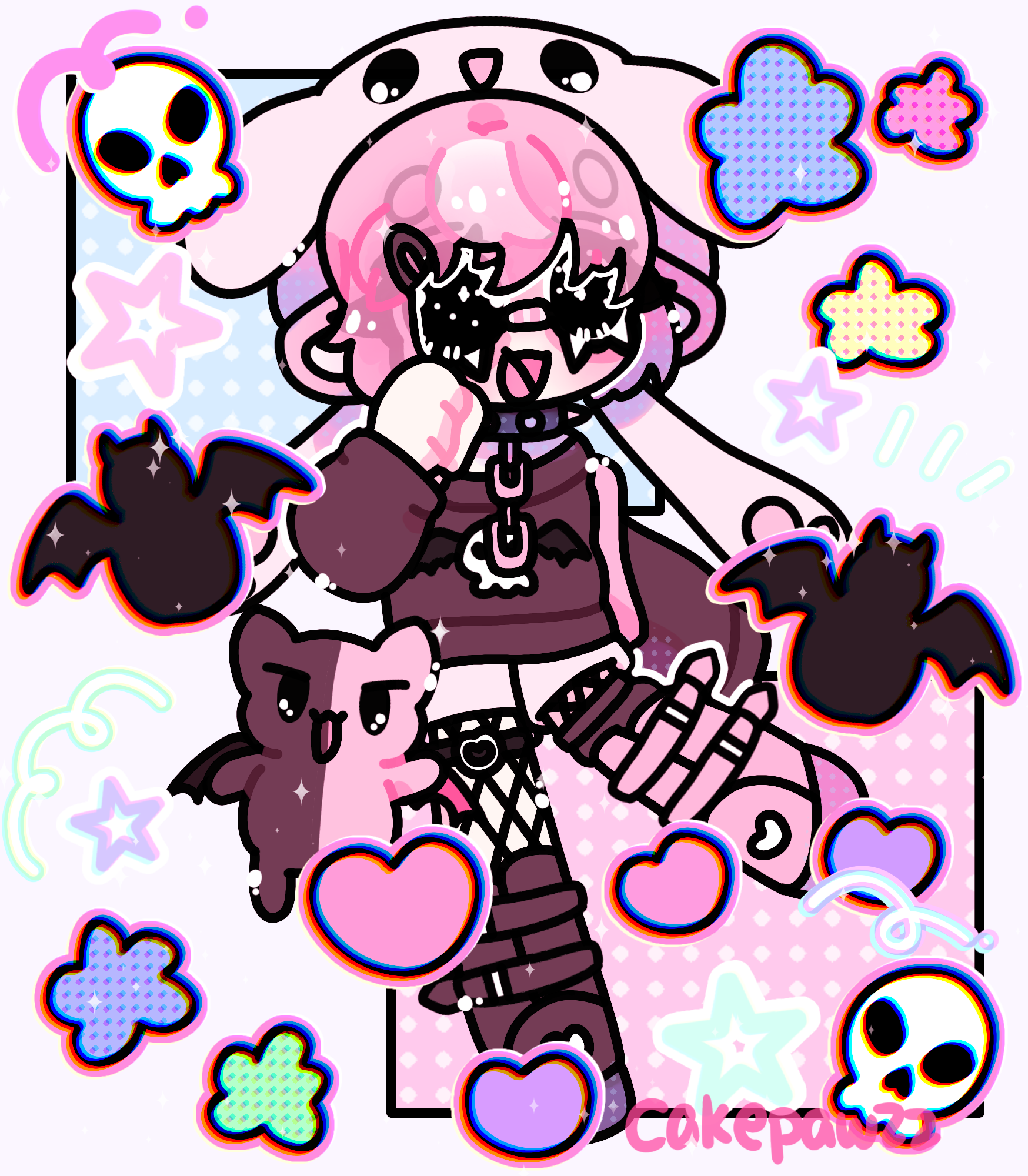 Skulls n Bats - ibisPaint