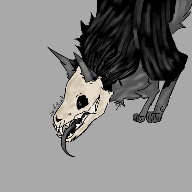 skull wolf - ibisPaint